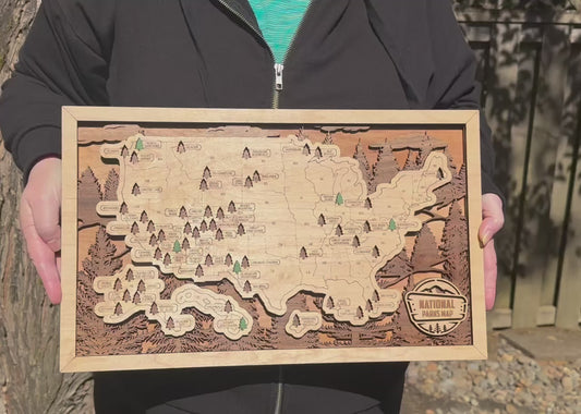 National Parks Tracker Sign – Krista Custom Creations